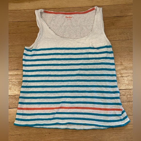 Boden | Tops | Boden White Stripe Linen Tank Top 2 | Poshmark